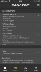テレメトリーが表示できたりFFBをいじれるFANATECアプリ(app)について | MASK | ブログ | MASK iRacing